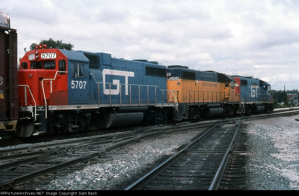 GTW 5707, CSS 2004, and GTW 5829 on #371